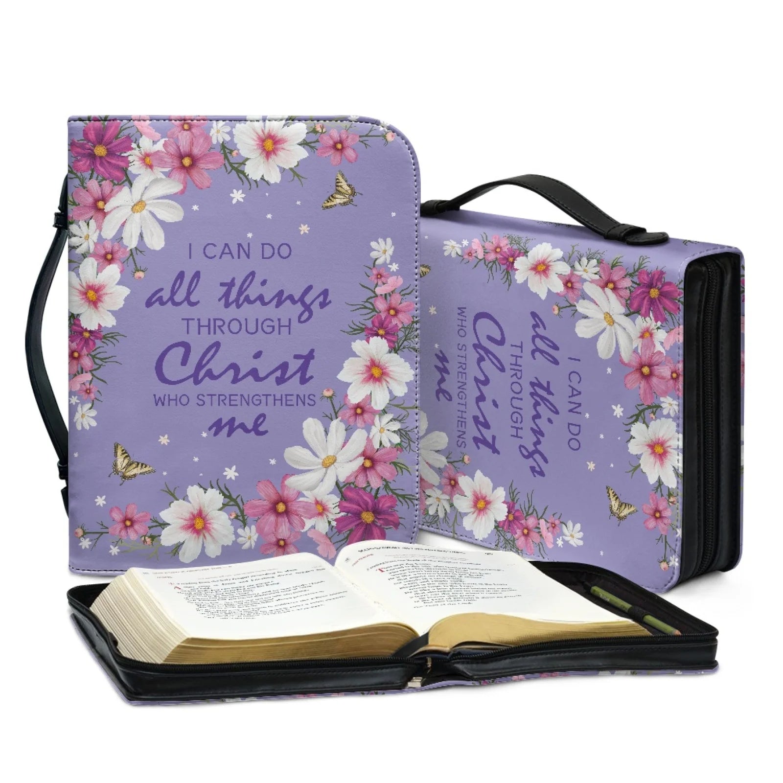 Bible Cover for Women - Custom Printing with Pockets – Pillar & Ground